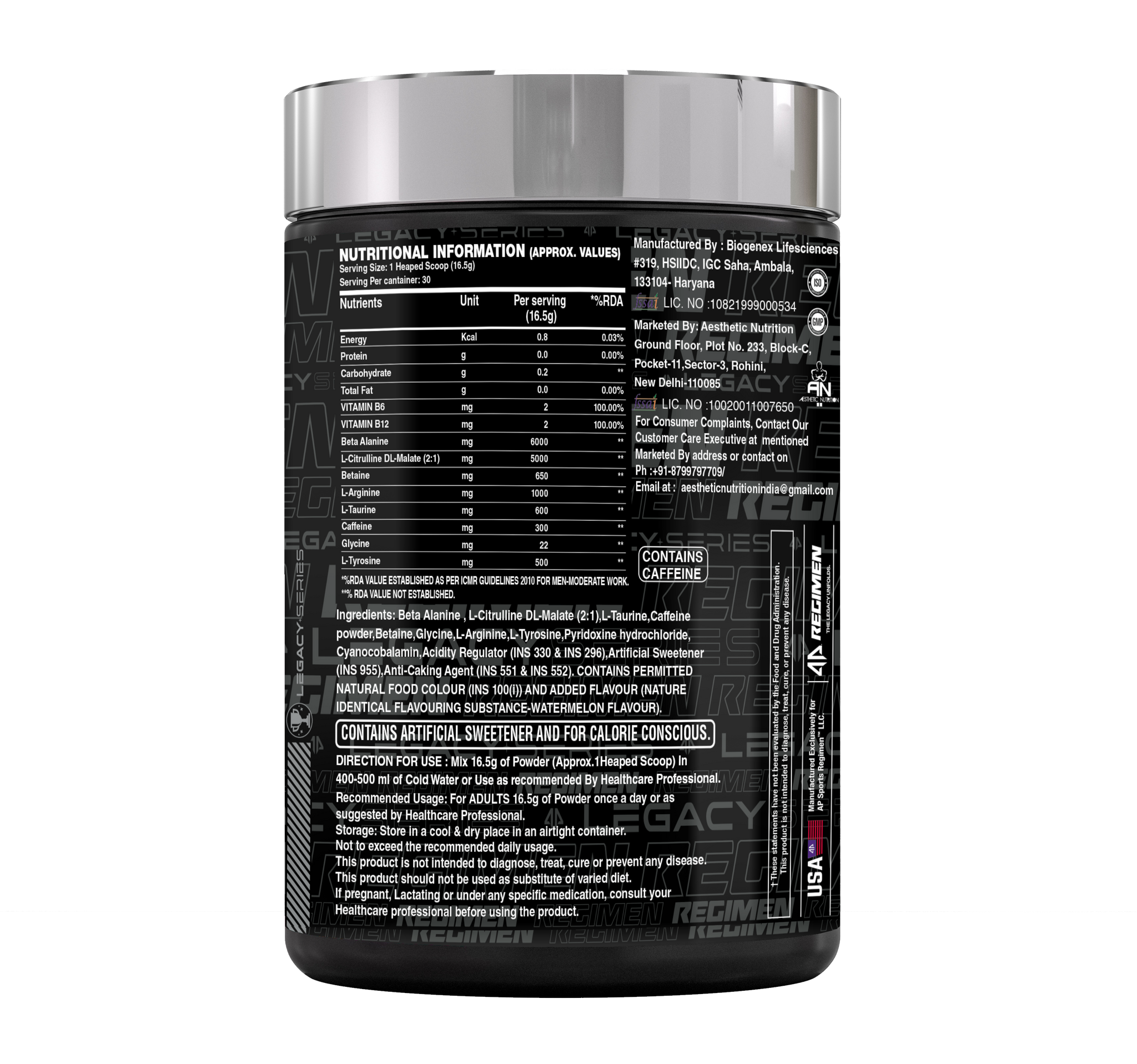 LEGACY SERIES PRE-WORKOUT – apsportsregimen
